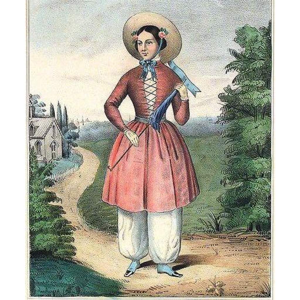 Suffragists Adopt, Then Abandon the "Bloomer Costume" - Freethought ...