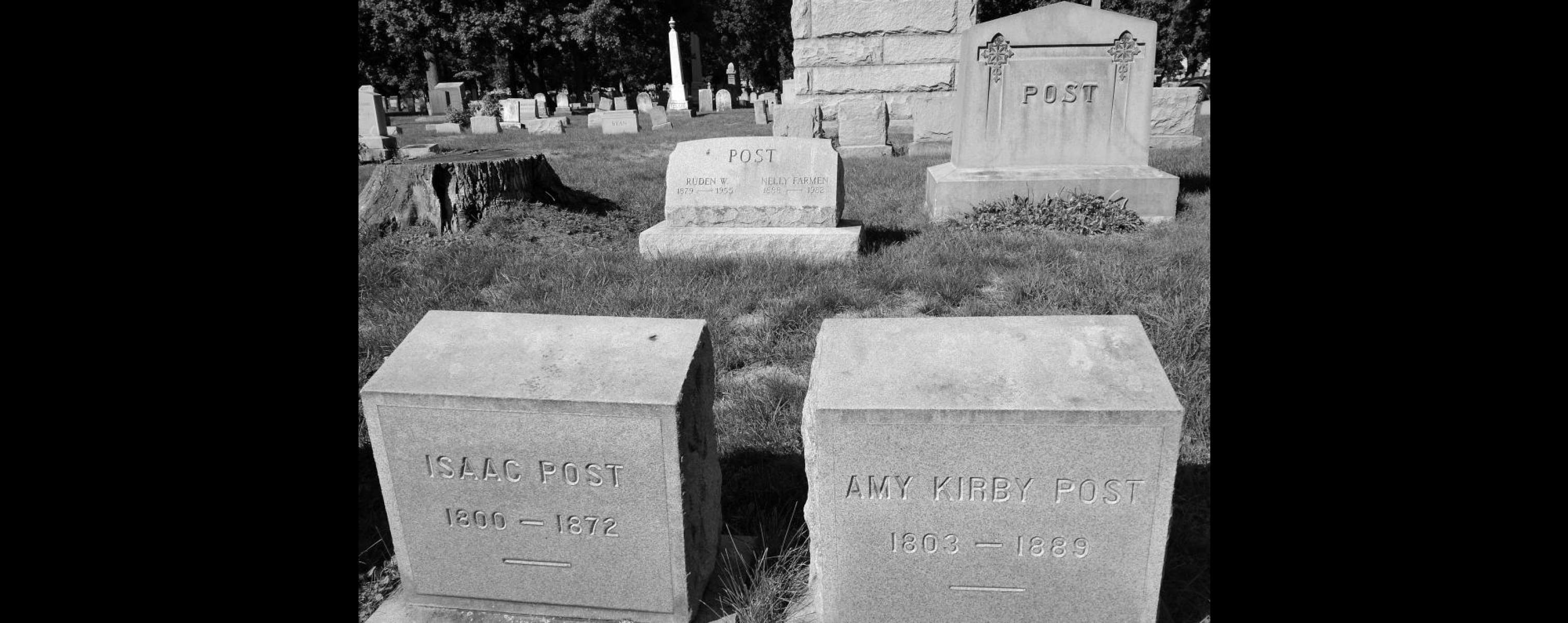 Amy and Isaac Post Grave Site - Freethought Trail - New York
